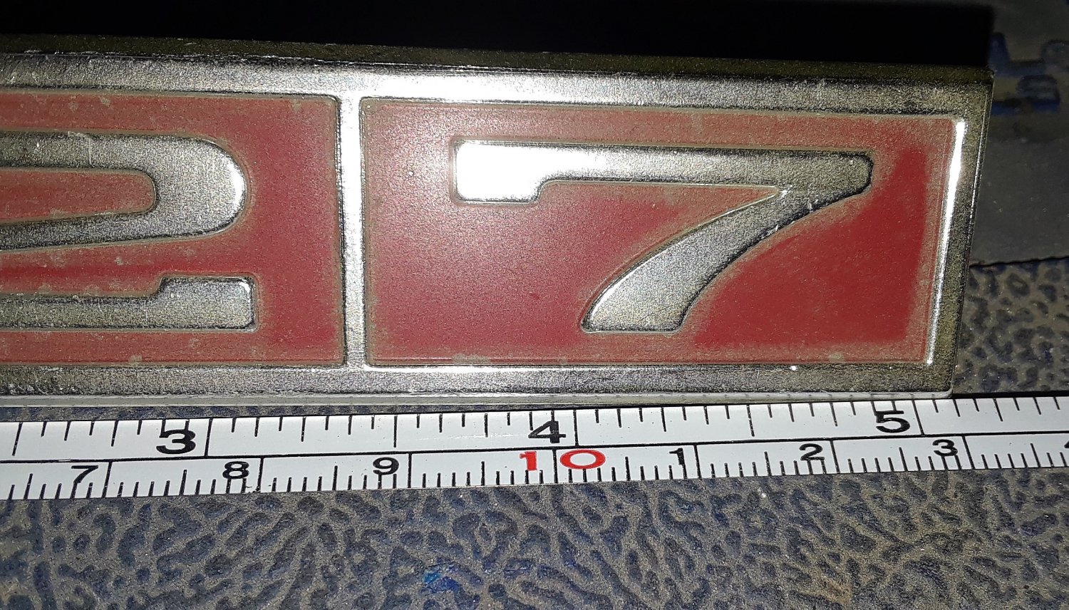 GENUINE FORD OEM GALAXIE 427 ENGINE FENDER NAMEPLATE BADGE C8AB-16237-E ...