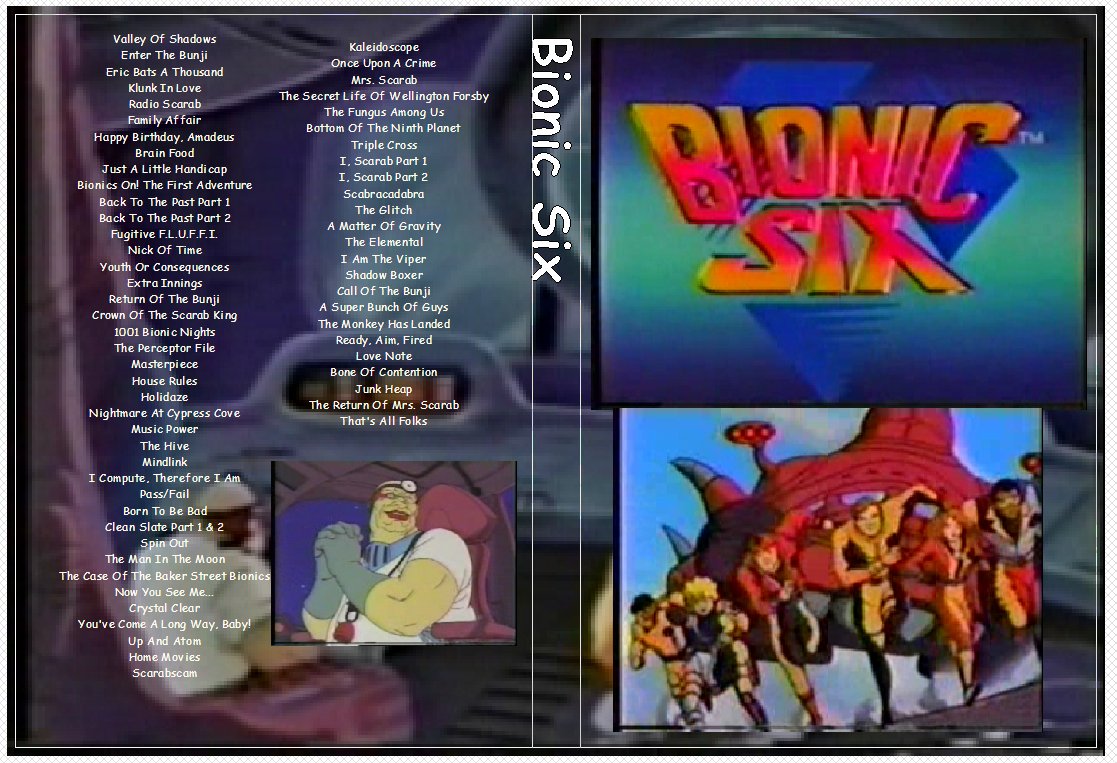 BIONIC SIX The Complete Series ON 6 DVD’S