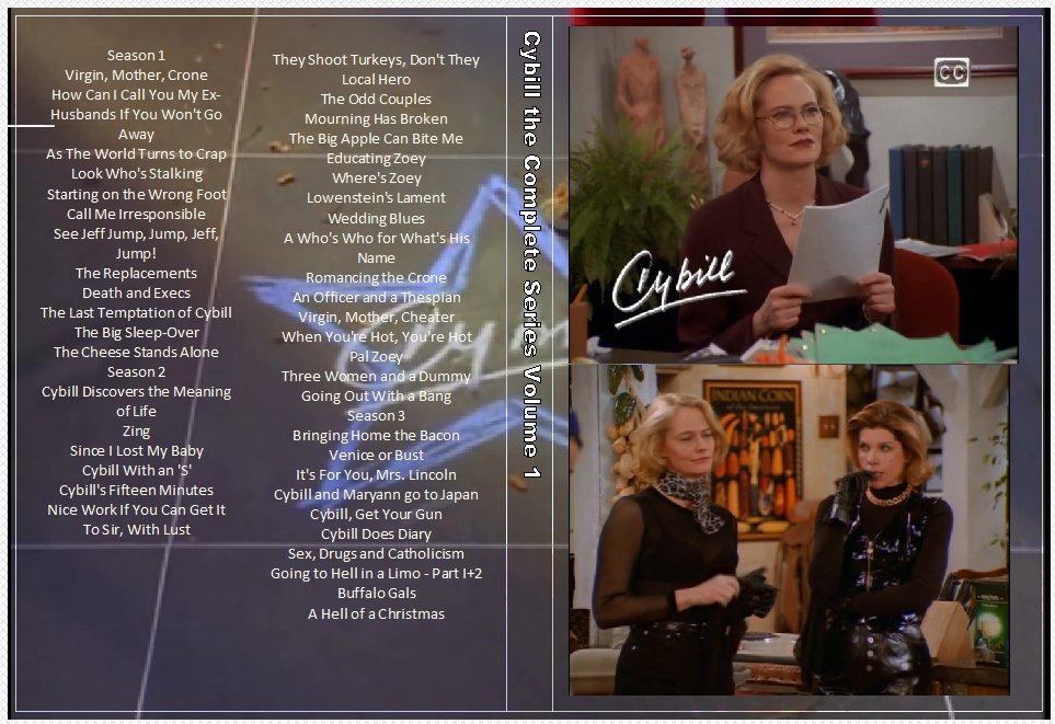 Cybill the Complete Series on 11 DVDs. Free US Shipping