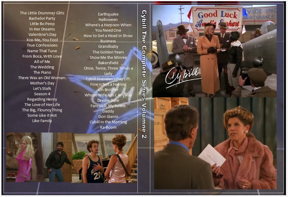 Cybill the Complete Series on 11 DVDs. Free US Shipping