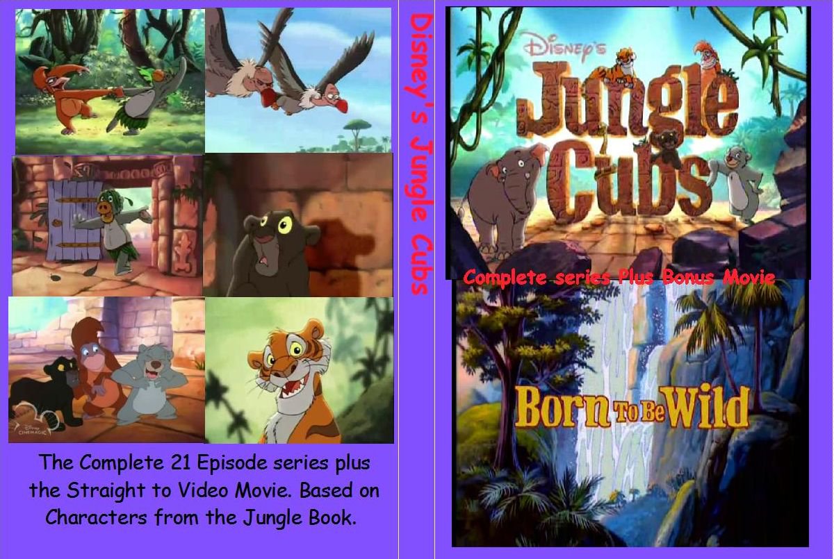 DISNEY'S JUNGLE CUBS Complete with movie! On 4 DVDs