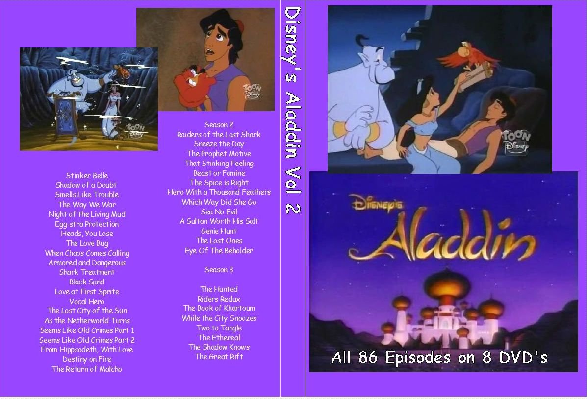 DisneyS Aladdin the series Complete on 8 DVDs