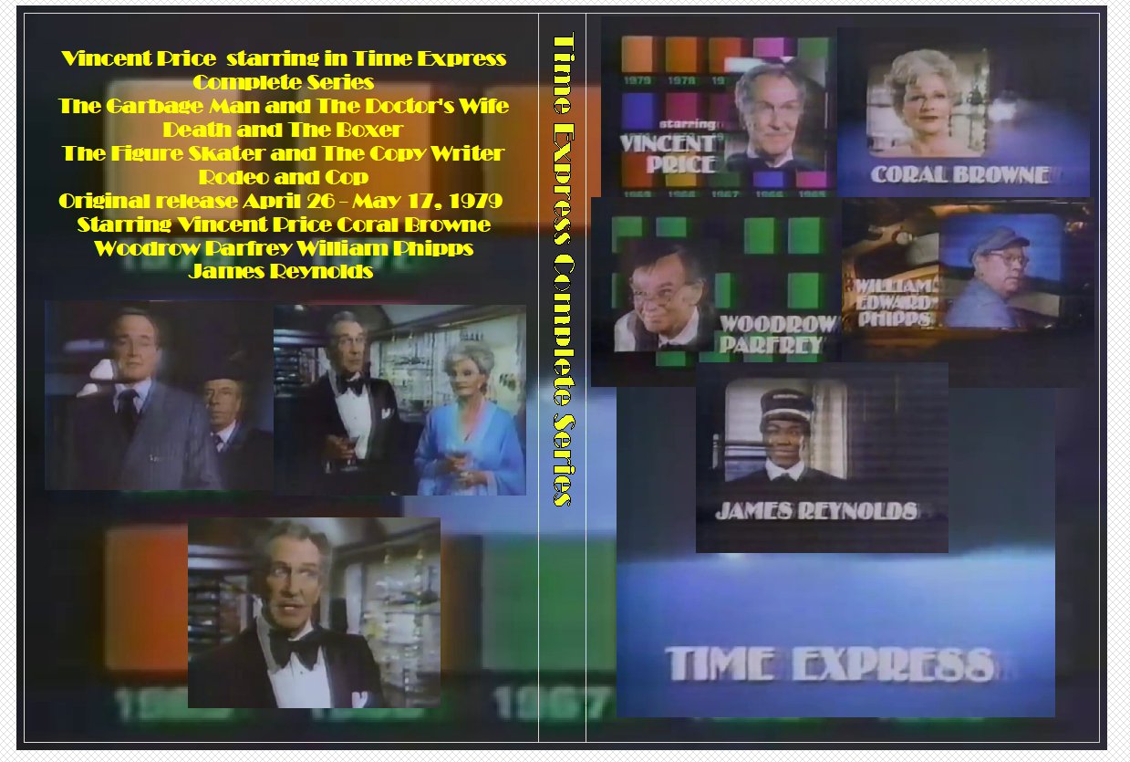 Vincent Price starring in Time Express Complete Series on 1 DVD