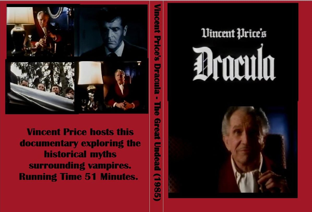 Vincent Price's Dracula - The Great Undead on DVD. Free US Shipping!