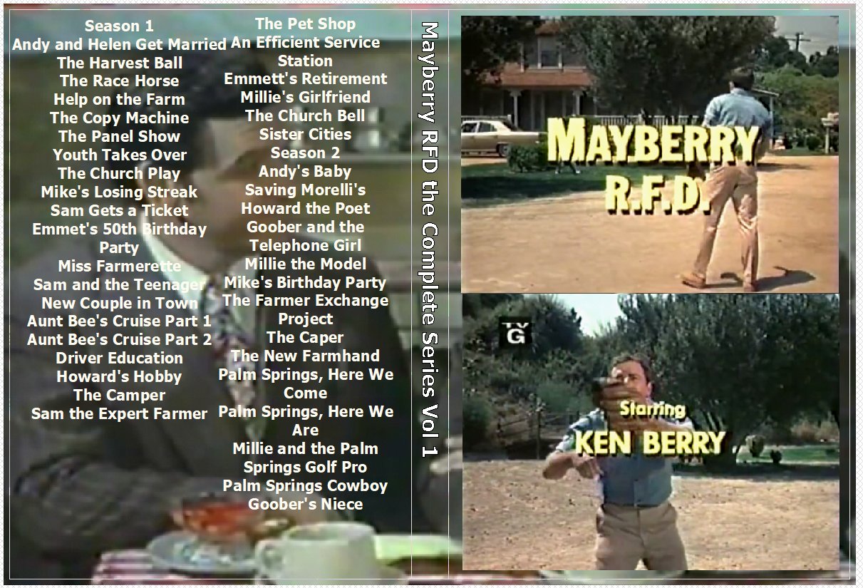 Mayberry RFD the Complete Series on 8 DVDs