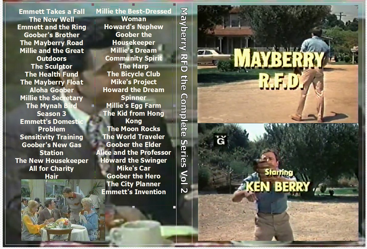 Mayberry RFD the Complete Series on 8 DVDs