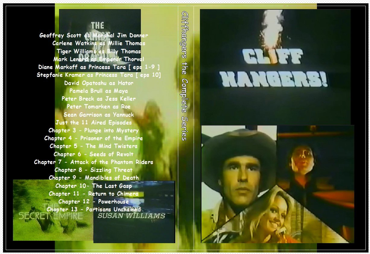 Cliffhangers the Complete Series on 3 DVDs Secret Empire The Curse of ...