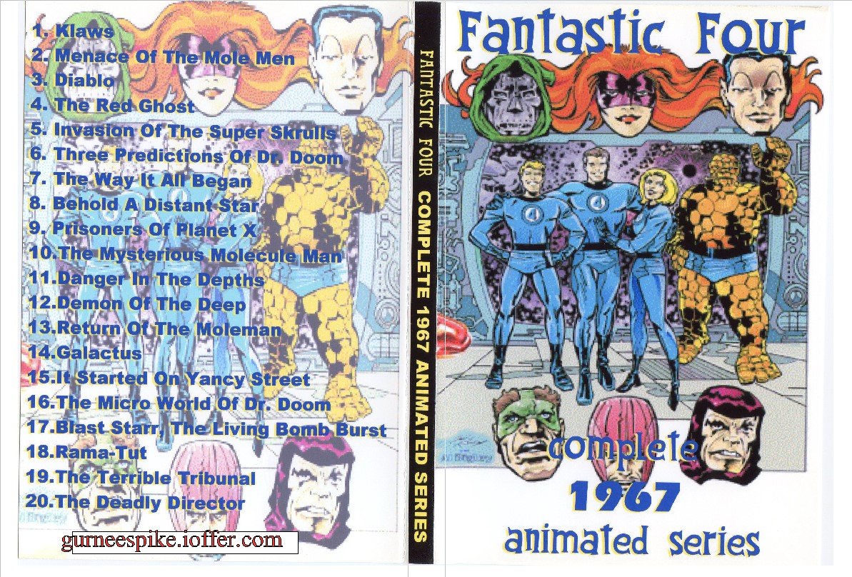 The Fantastic Four the Animated Series 1967 the Complete Series on 2 DVD’s