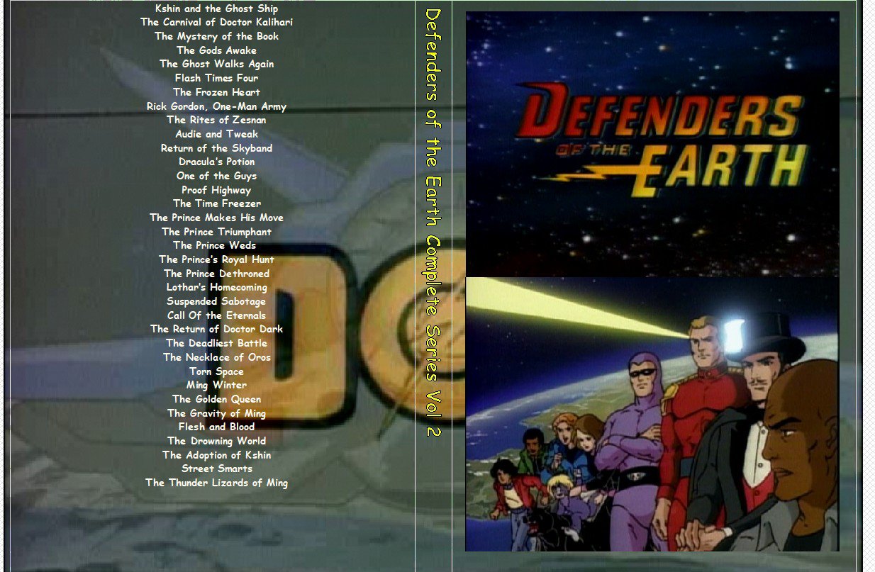 Defenders of the Earth Complete Series on 8 DVD’s Flash Gordon Mandrake Phantom Kings Features