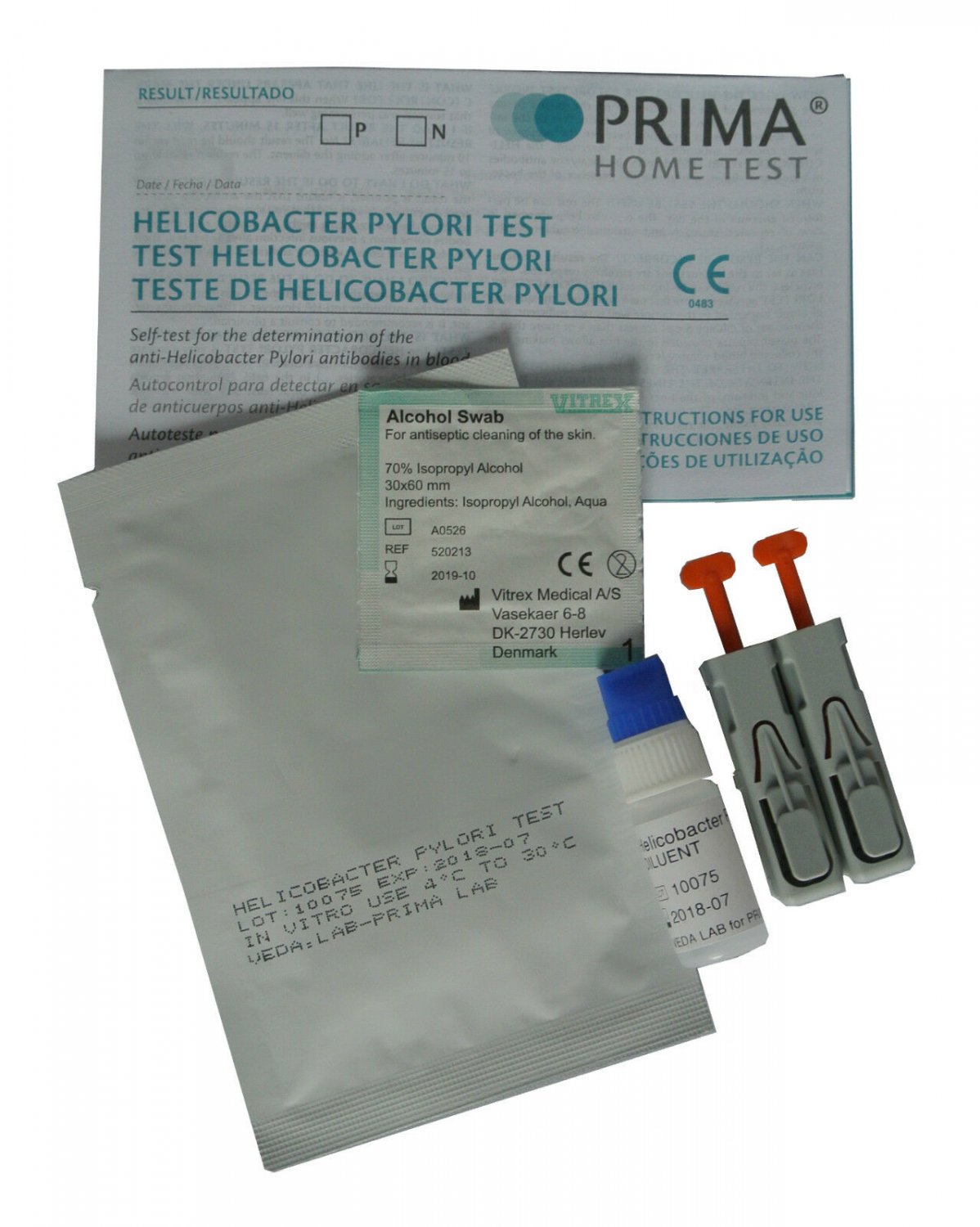 Helicobacter H Pylori Stomach Ulcer Test Kit Result In 10 Mins - CE ...