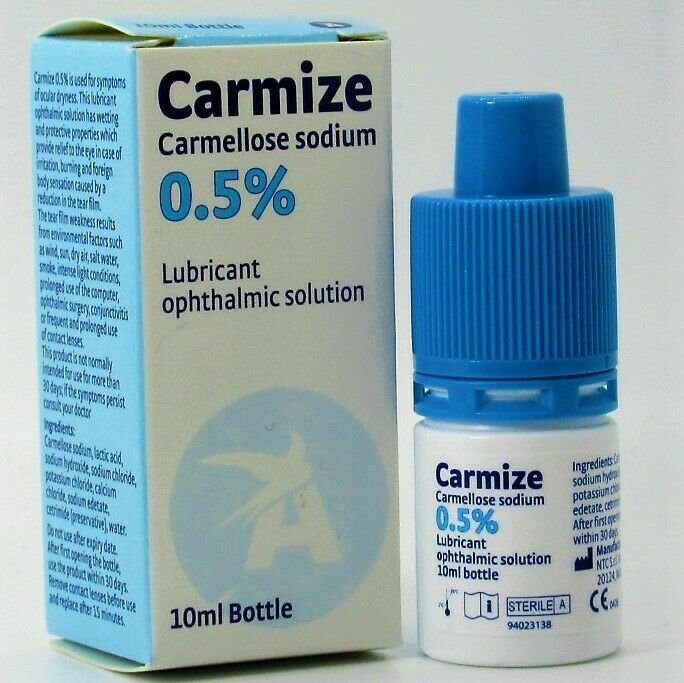 Dry Eye Drops Carmellose Sodium, Artificial Tears Lubricant 10ml 0.5% ...