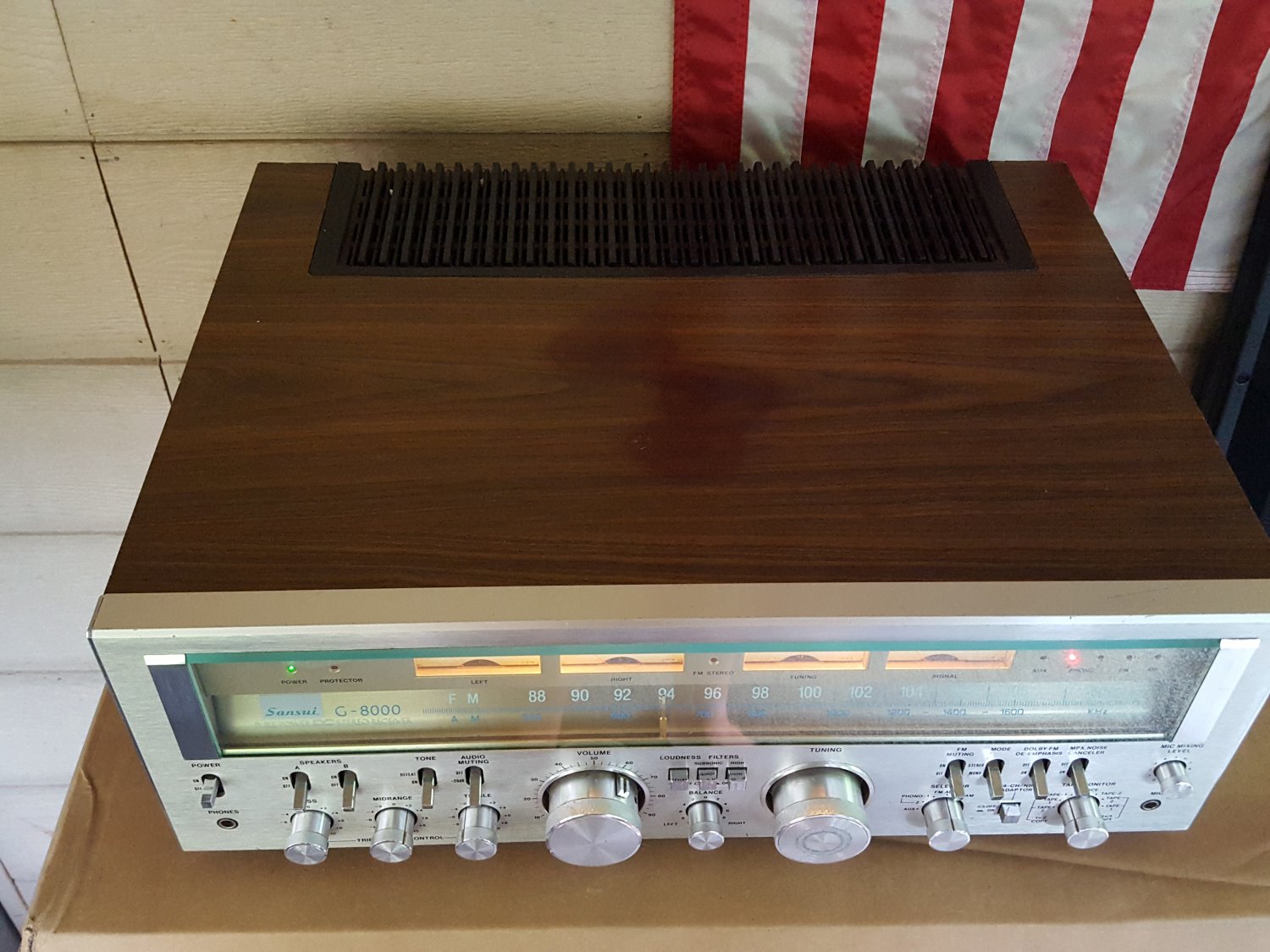 Sansui G-8000 Stereo Receiver Vintage DC Pure Power Free Shipping