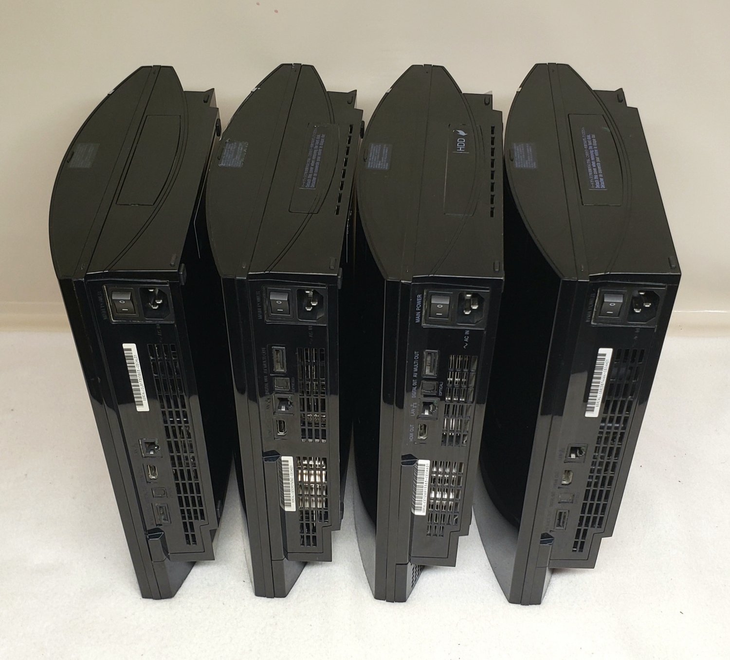 Lot of 4 Sony PlayStation 3 PS3 FAT Console Systems CECHA01, CECHL01 ...