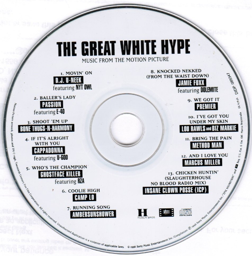 The Great White Hype CD Motion Picture Soundtrack