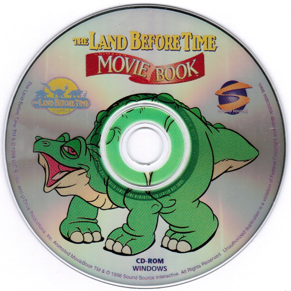 The Land Before Time Animated Movie Book PC CD Rom Software