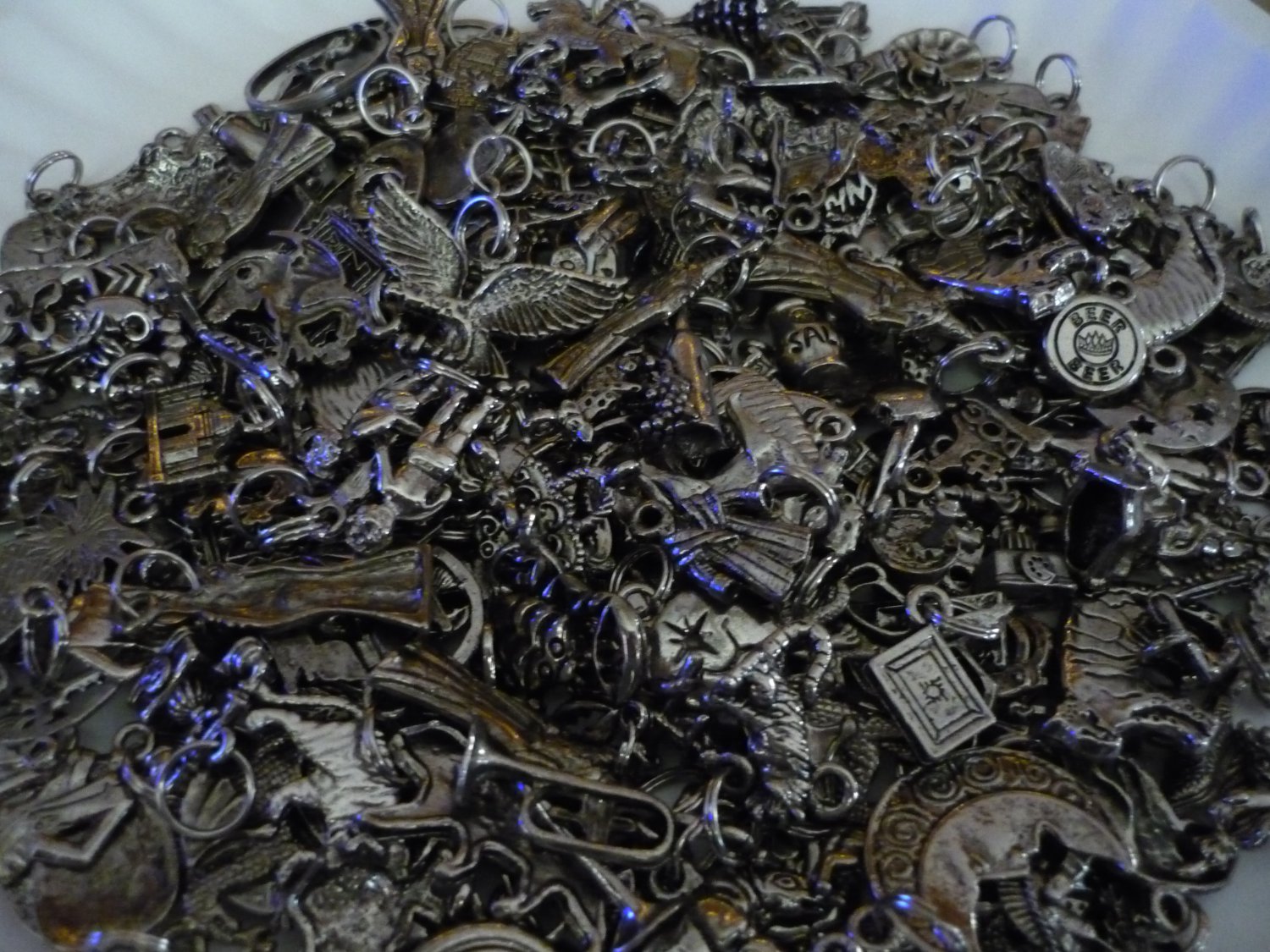 Solid Iridium Fine Jewelry Lot 1 Troy oz Pendants and Charms Rare