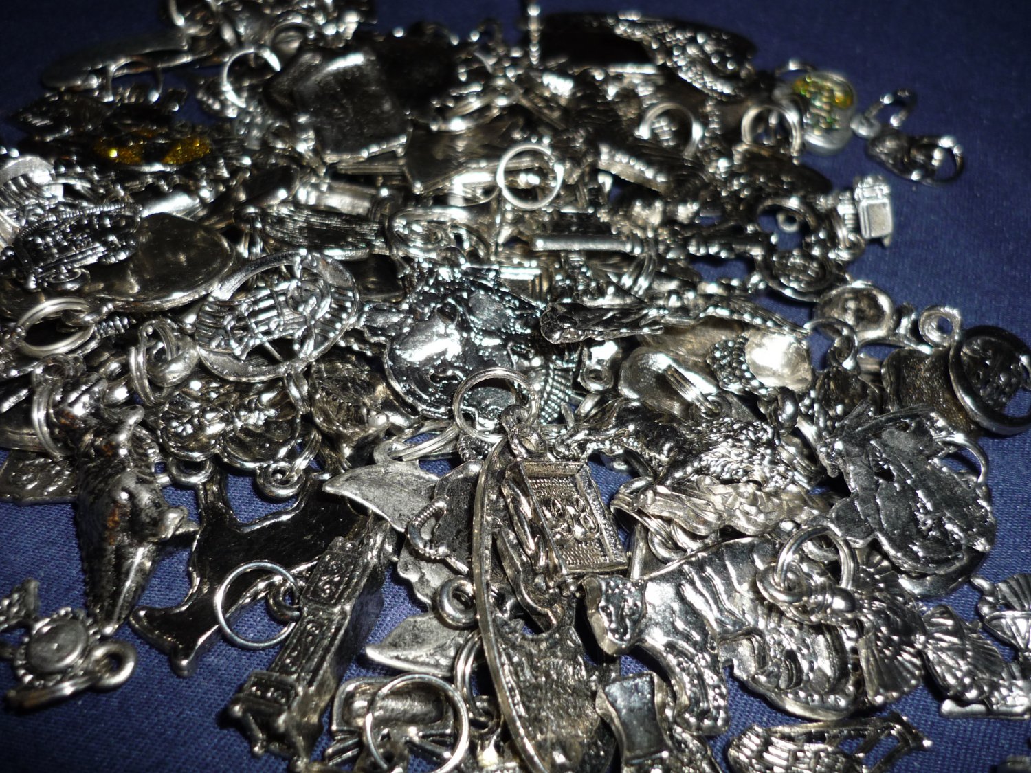 Solid Iridium Fine Jewelry Lot 1 Troy oz Pendants and Charms Rare