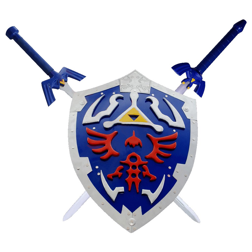 Link Hylian Shield and Swords Set