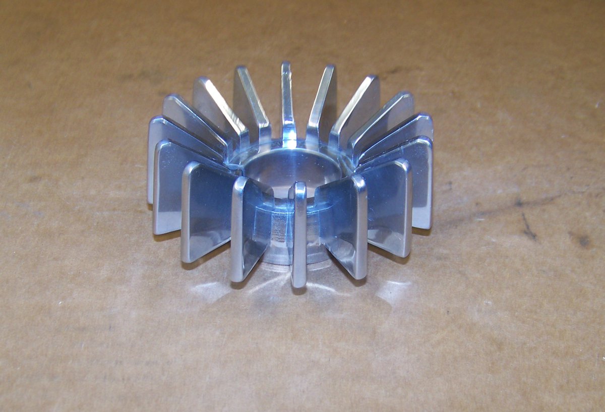 Vintage Triumph motorcycle aluminum Star exhaust header clamp heatsink