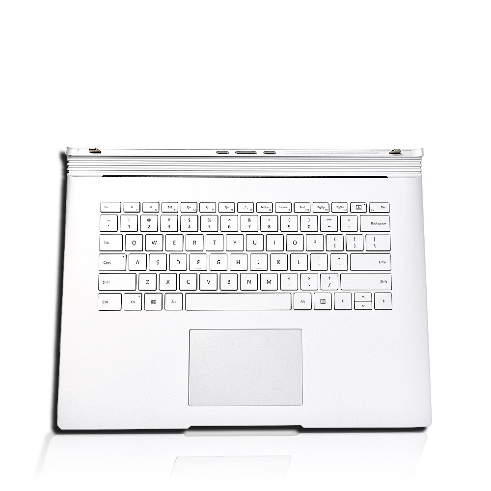 Genuine Performance Microsoft surface 15inch book 2 Keyboard Silver ...