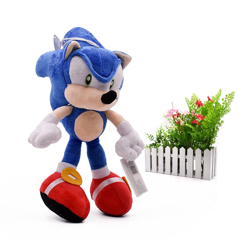 Sonic The Hedgehog Stuffed Plush 30cm Blue Sonic Cartoon Animal Stuffed ...