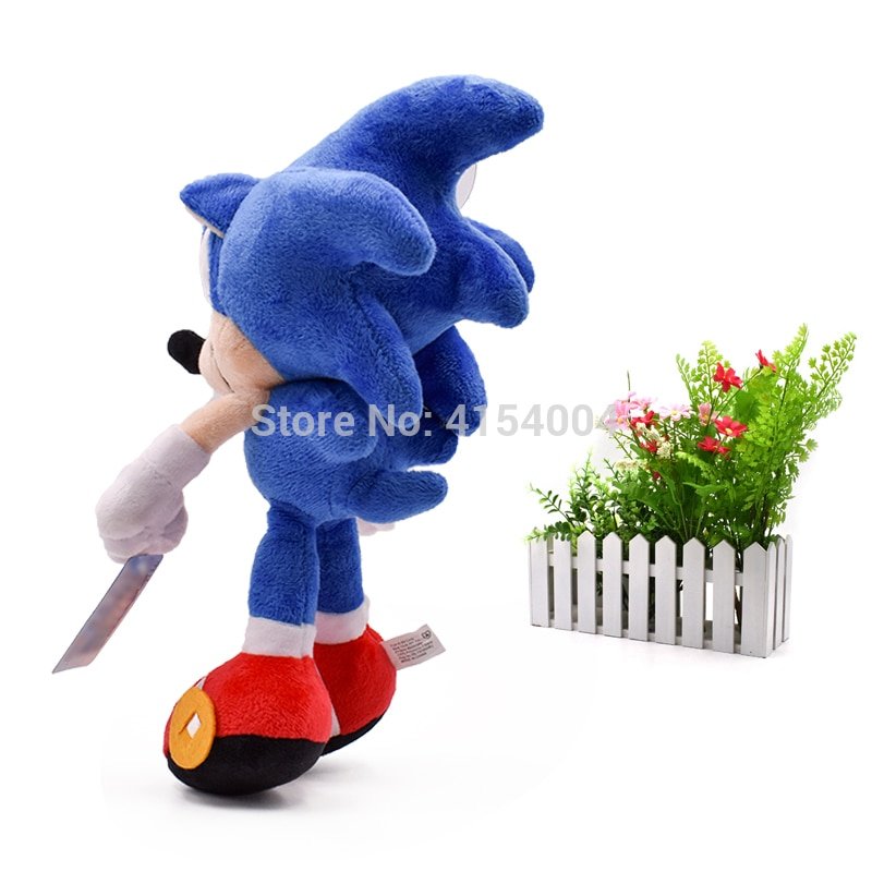 Sonic The Hedgehog Stuffed Plush 30cm Blue Sonic Cartoon Animal Stuffed ...