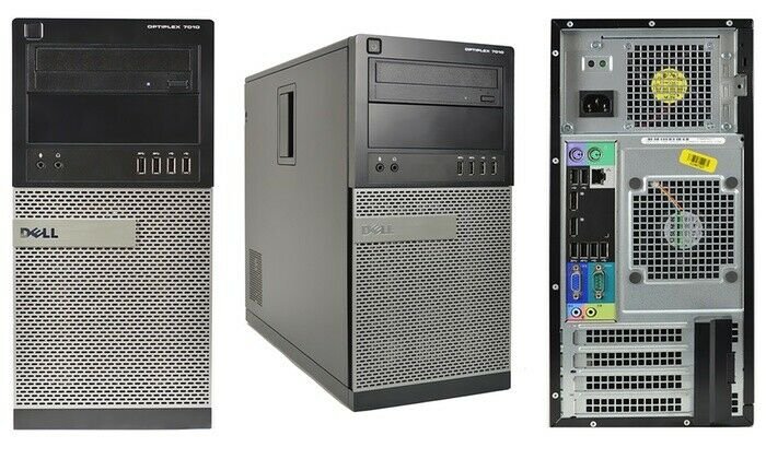 Dell Optiplex 7010 Mini Tower Optional Fast SSD Win 10 4/8 GB RAM i5 Office
