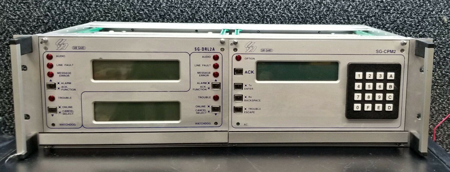 Sur-Gard SG-DRL2 & SG-CPM2 Central Alarm Receiver Security W/Power ...