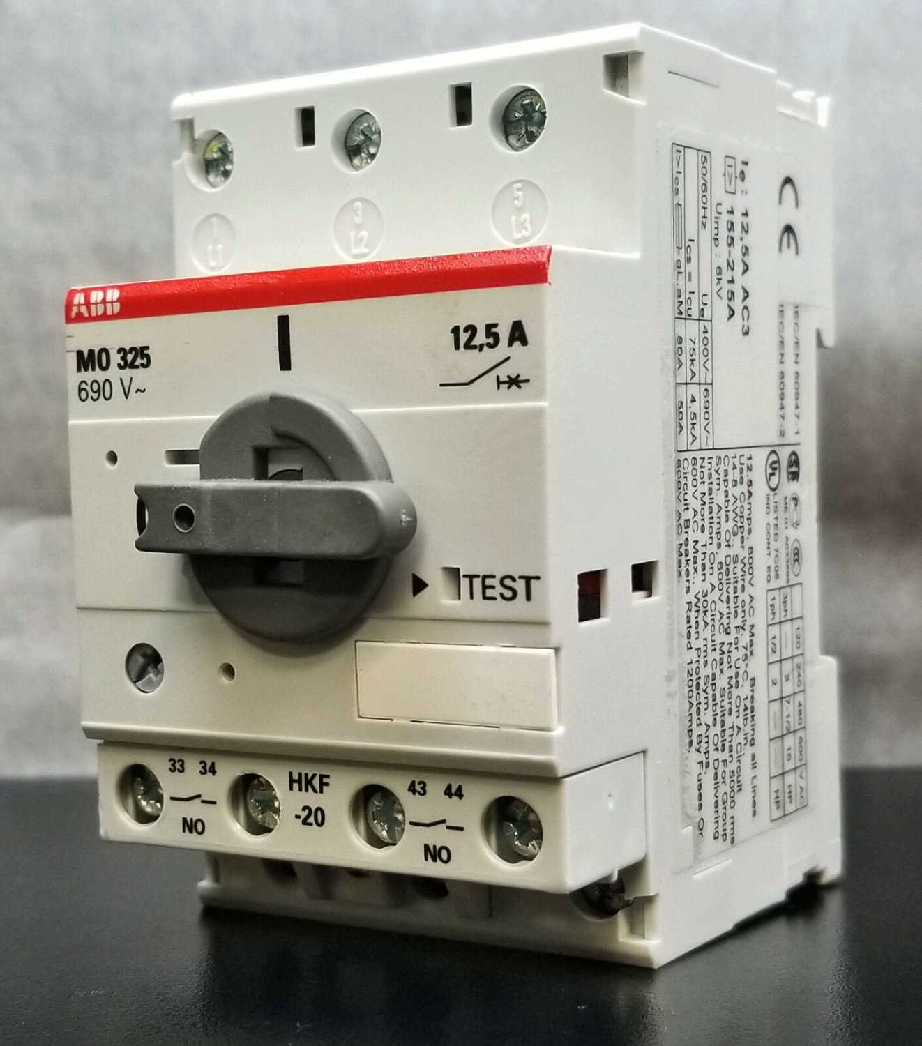 ABB MO325-12.5A Manual Motor Starter