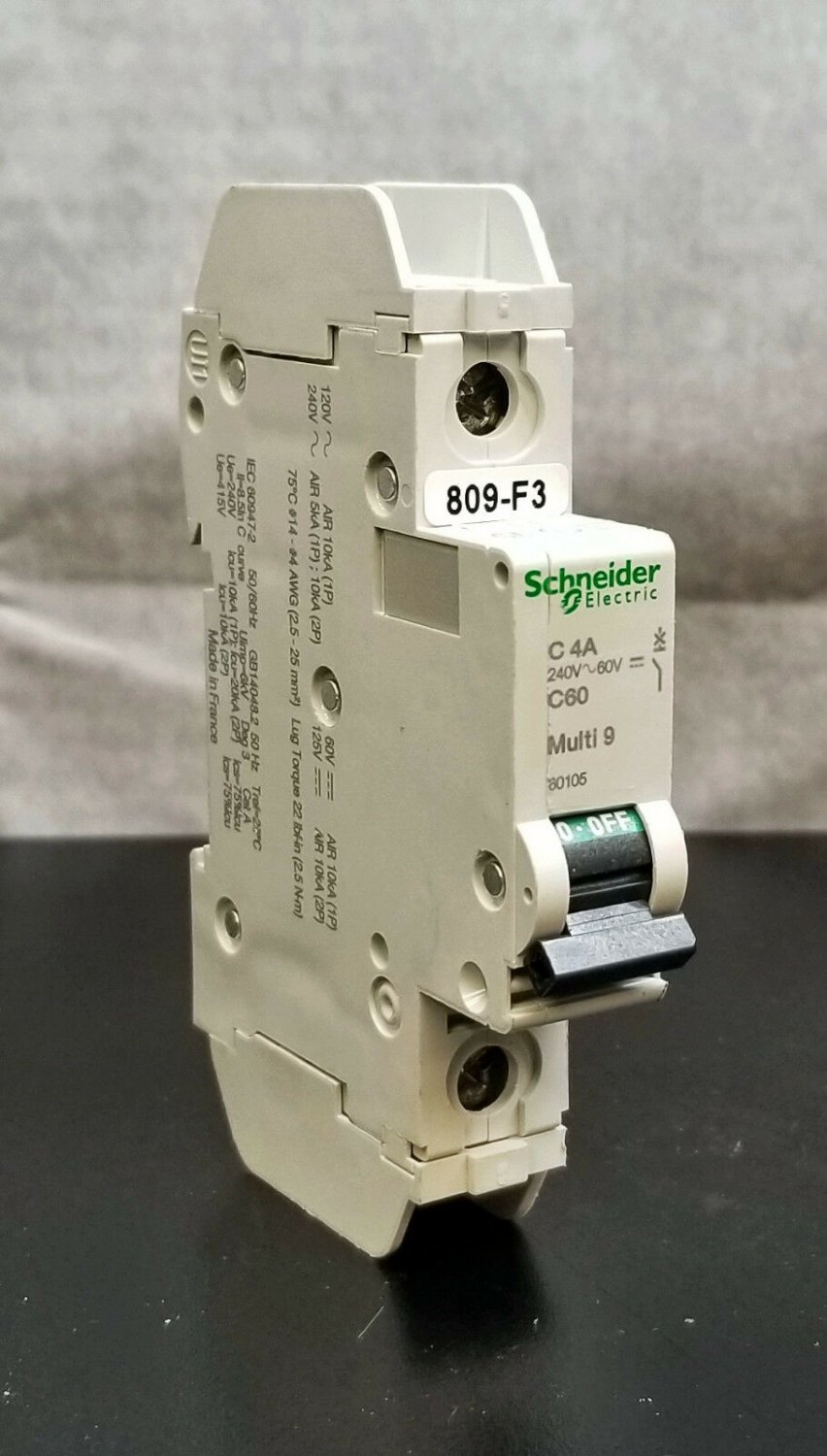 Schneider Electric IEC 60947-2 C60, Miniature Circuit Breaker, 1 Pole ...