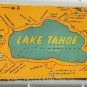 Map of Lake Tahoe 4x6 Chrome Postcard Not Posted