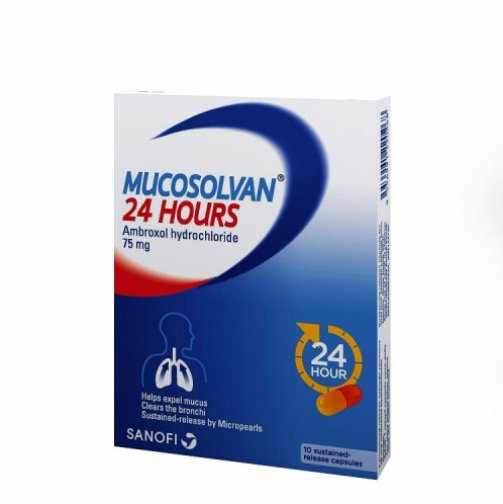 2 x New Mucosolvan 24 Hours Capsule 75Mg 10'S Relief Of Respiratory ...