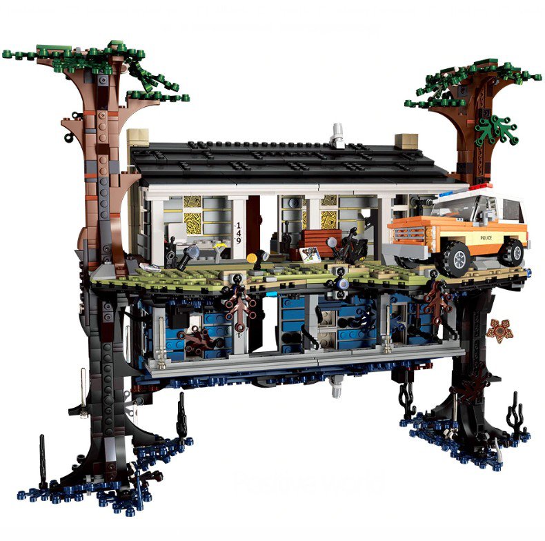 The Upside Down Stranger Things Building Blocks - Without Box