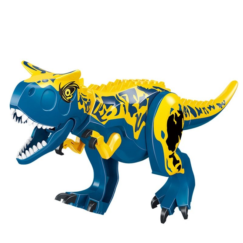 Blue Carnotaurus jurassic world II Dinosaurs Blocks Compatible with Lego