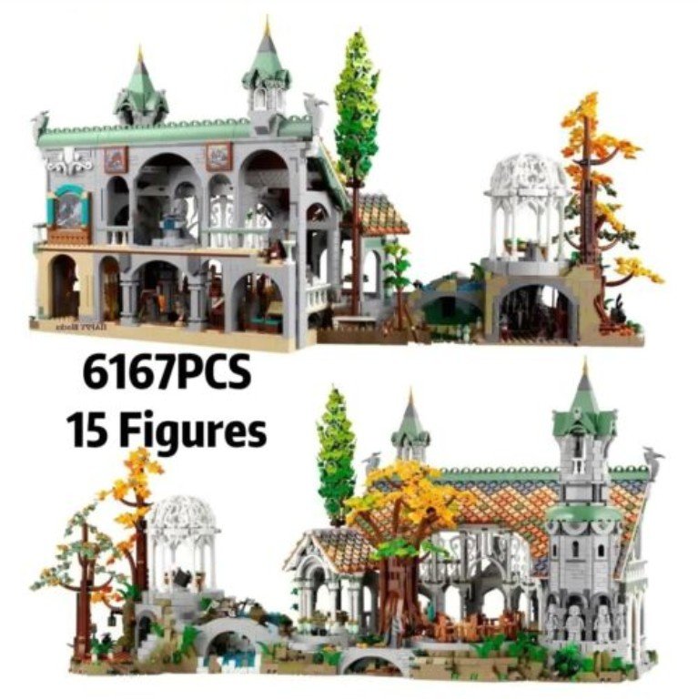 New Movie Lord of Rings Rivendell Castle Building Blocks 10316 Toys ...