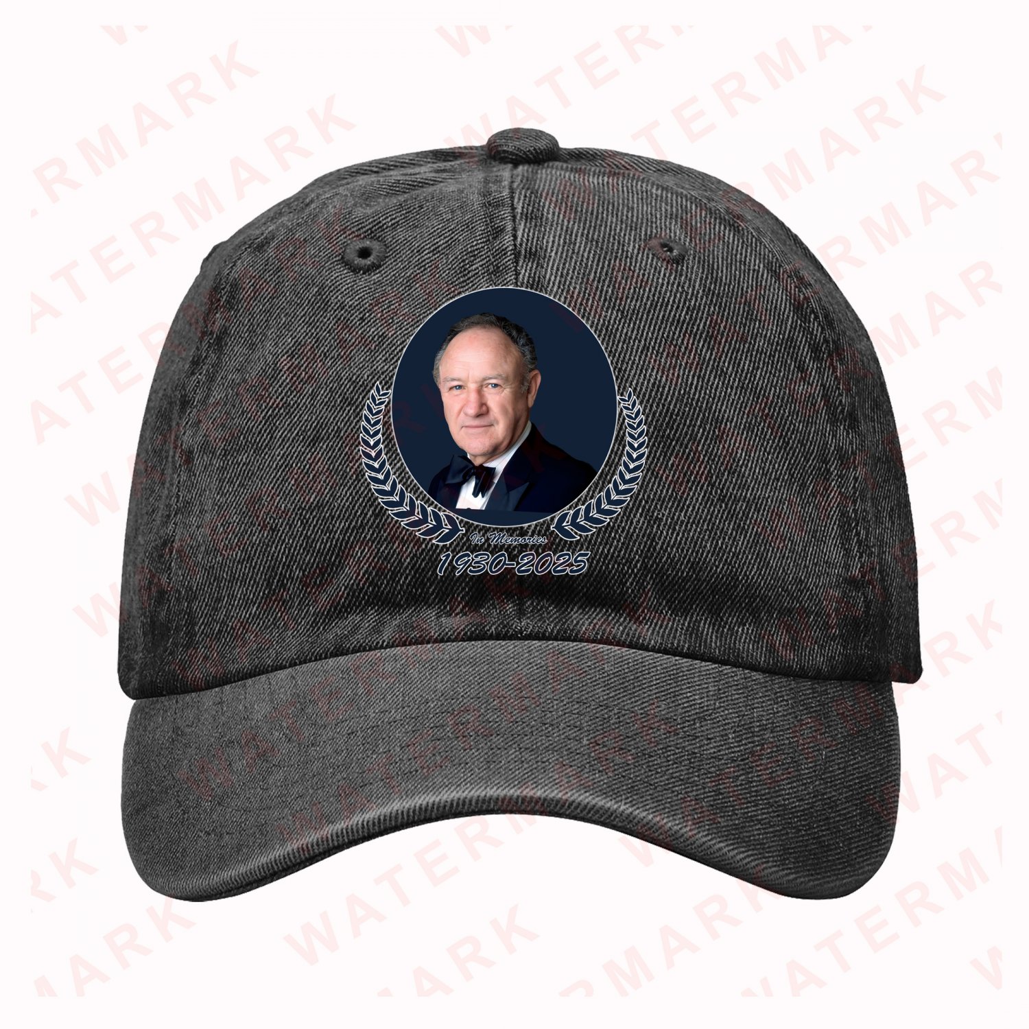 3 GENE HACKMAN Denim Hat Cap