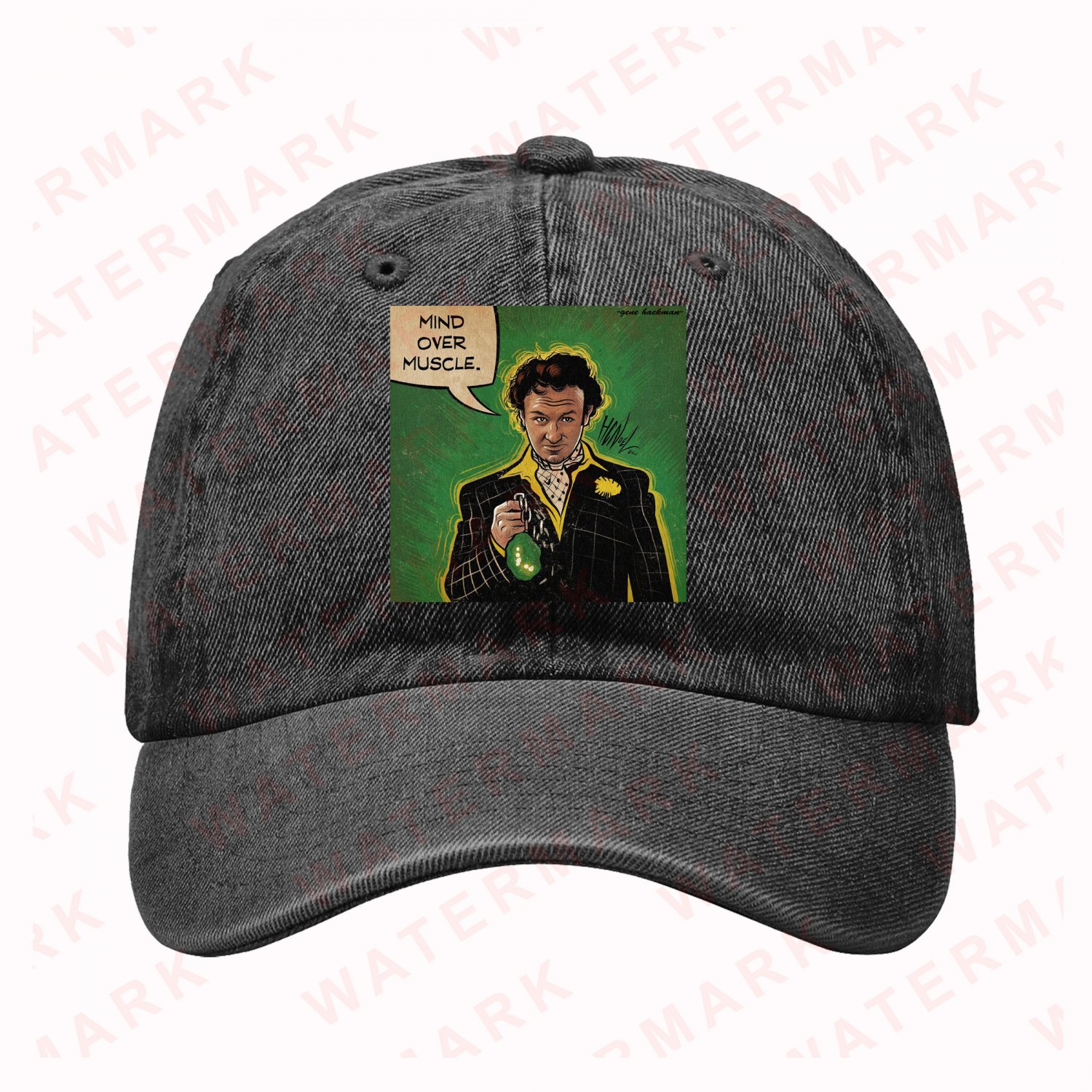 4 RIP GENE HACKMAN Denim Hat Cap