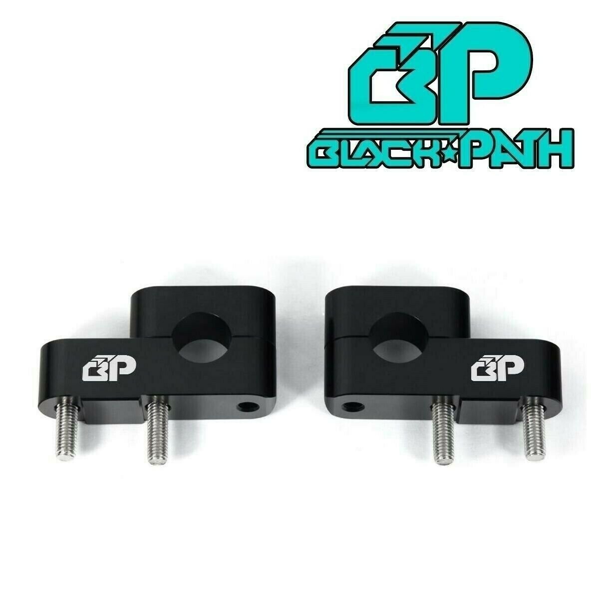 1" Upward 1.25" Back Handlebar Riser Spacer Kit Black Aluminum Yamaha ...