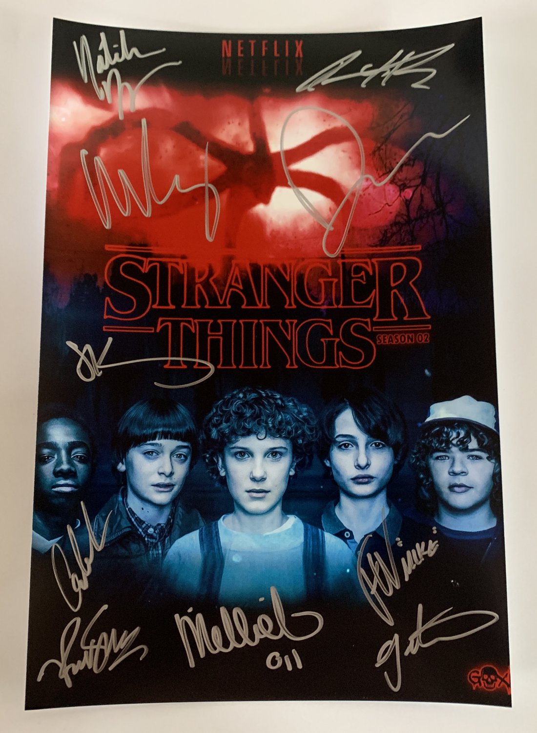 Stranger Things cast signed autographed 8x12 photo Winona Ryder Millie ...