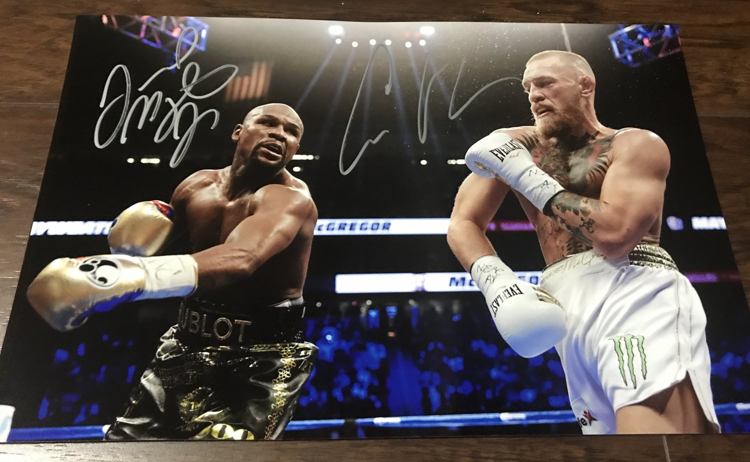 Floyd Mayweather Jr. Connor Mcgregor dual signed autographed 8x12 photo ...