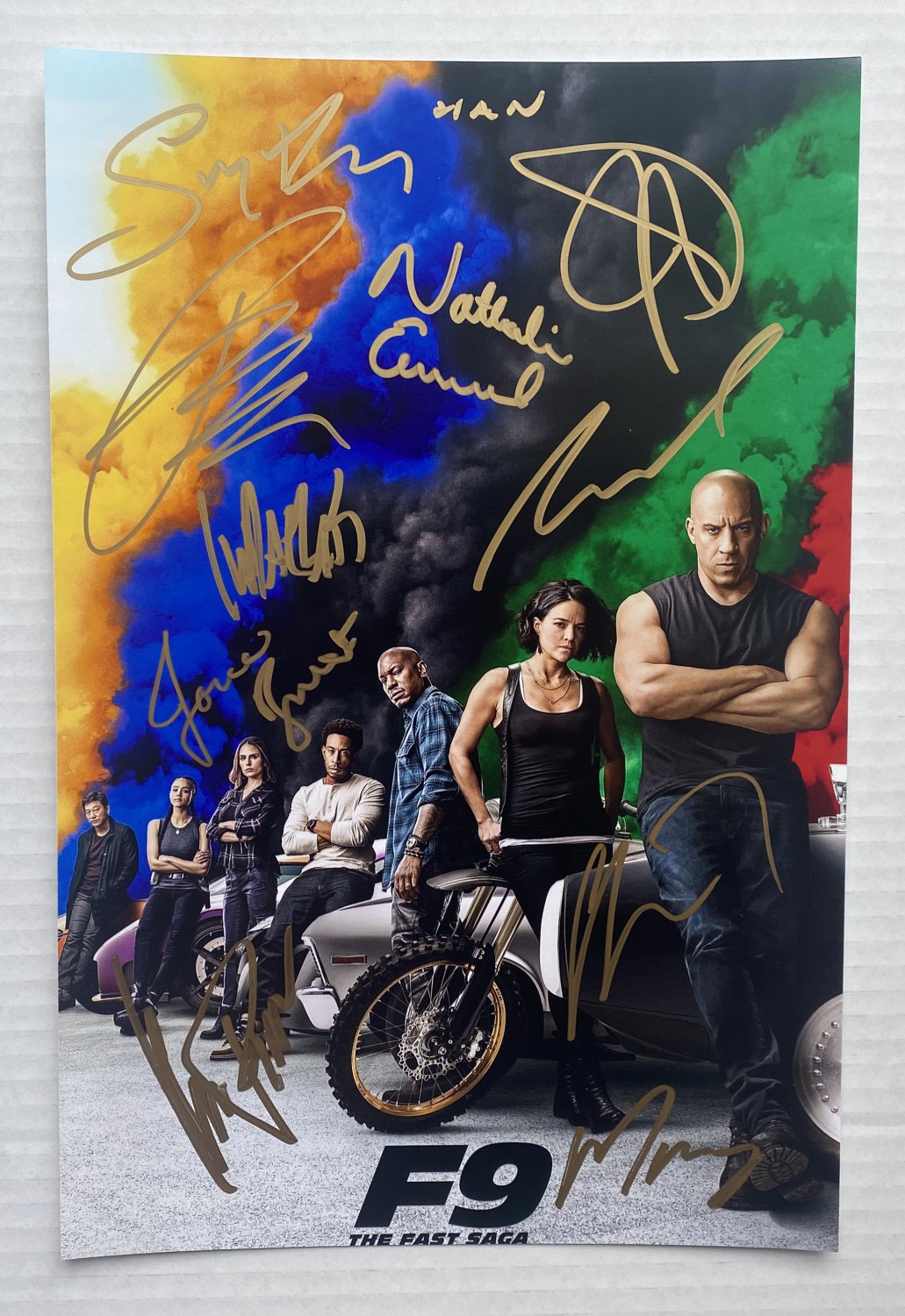 F9 Fast and the Furious 9 cast signed autographed 8x12 photo photograph ...