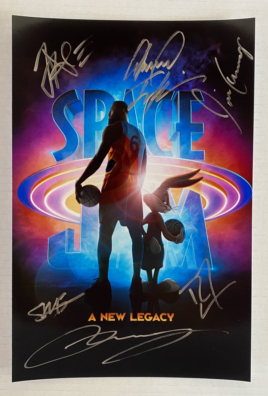 Space Jam A New Legacy cast signed autographed 8x12 photo Lebron James ...