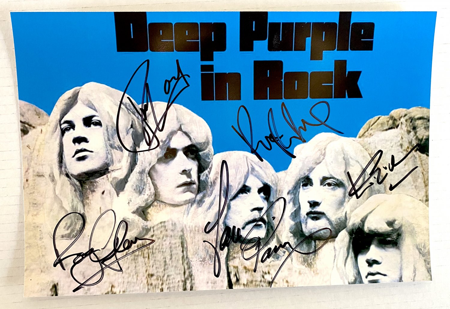 Deep Purple band signed autographed 8x12 photo Ritchie Blackmore autographs Deep Purple band signed autographed 8x12 photo Ritchie Blackmore autographs