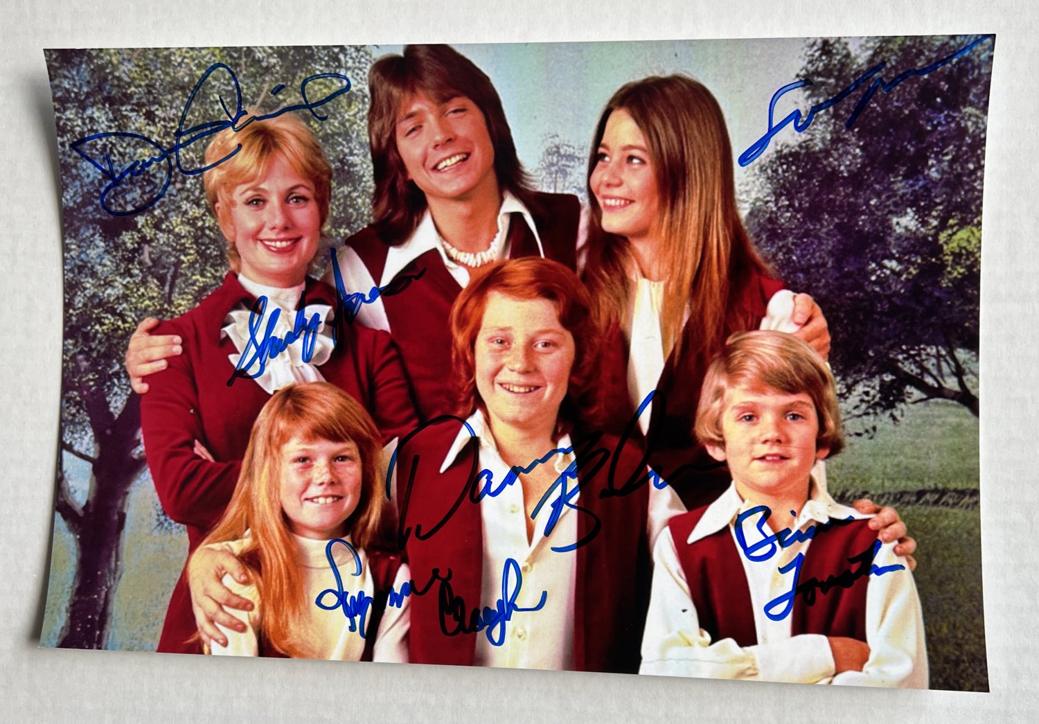 The Partridge Family cast signed autographed 8x12 photo Shirley Jones ...