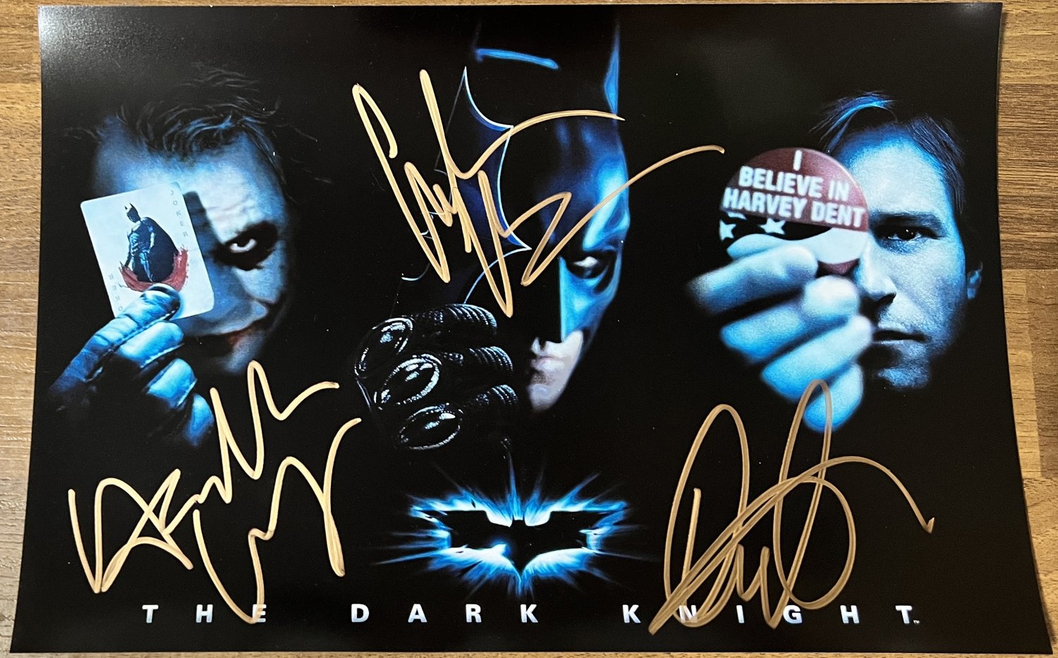 Batman The Dark Knight cast signed autographed 8x12 photo Heath Ledger ...