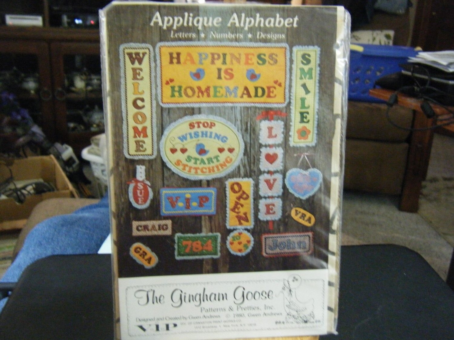 The Gingham Goose Applique Alphabet (Letters, Numbers, Designs) Pattern