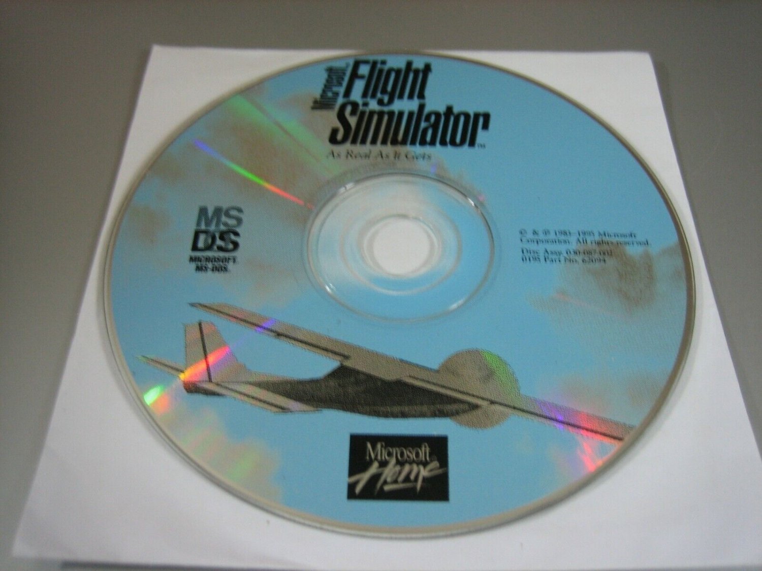 Microsoft Flight Simulator for MS-DOS (PC, 1995) - Disc Only!!!!