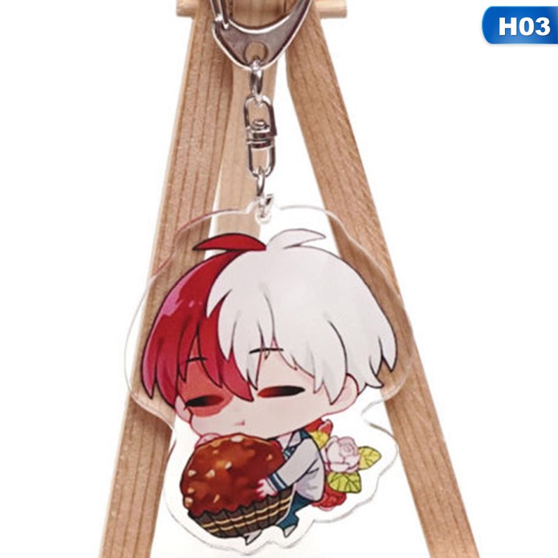 My Hero Academia Shoto Todoroki Acrylic Keychain Keyring Pendant Anime ...