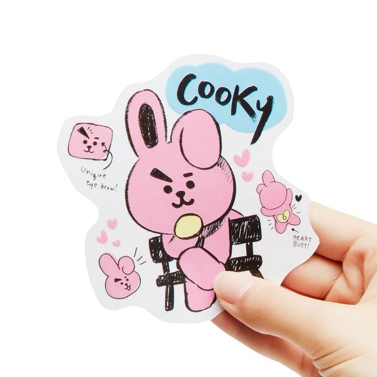 BTS Bangtan Boys BT21 Cooky Jungkook Stickers Laptop Phone Suitcase ...
