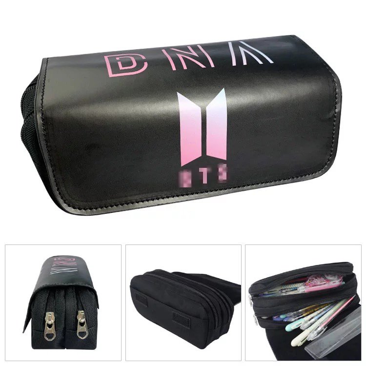 BTS Bangtan Boys BT21 Kpop Pencil Case Pouch Bag School Office Supplies ...